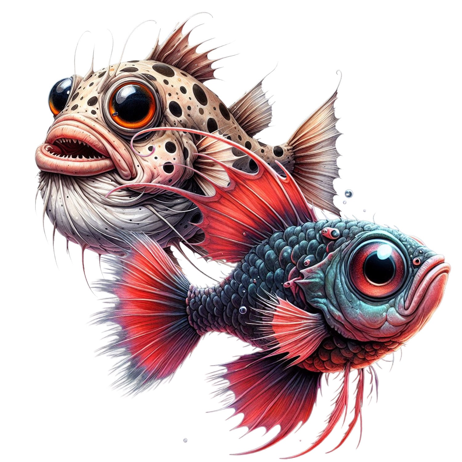 Funny Fish, Unusual Images, Scary, Deep Sea Fish, Printing on Any ...