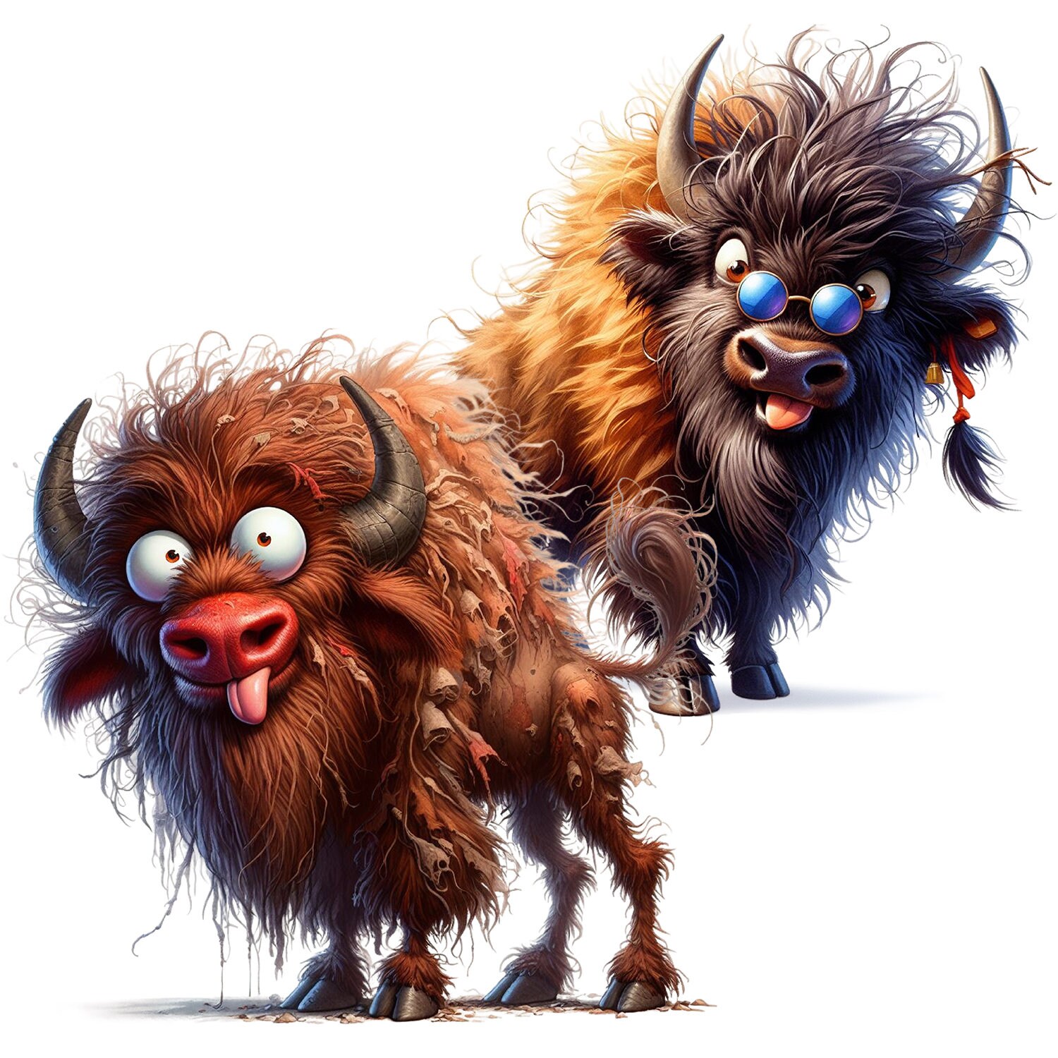 Illustrations of Funny Bison, Creative Files, Images for Your ...