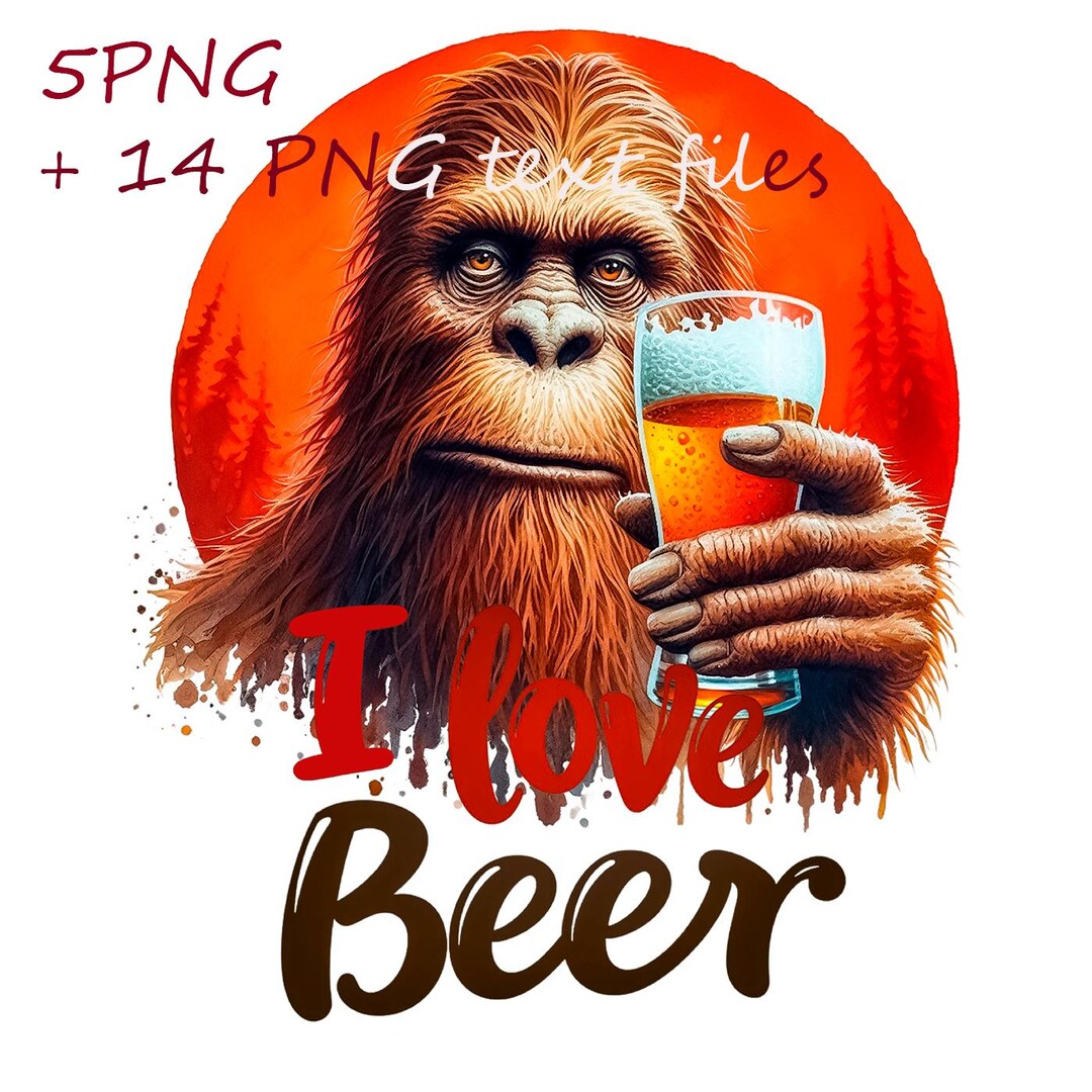 Sasquatch PNG Clipart: Bigfoot Image for Commercial Use (digital ...