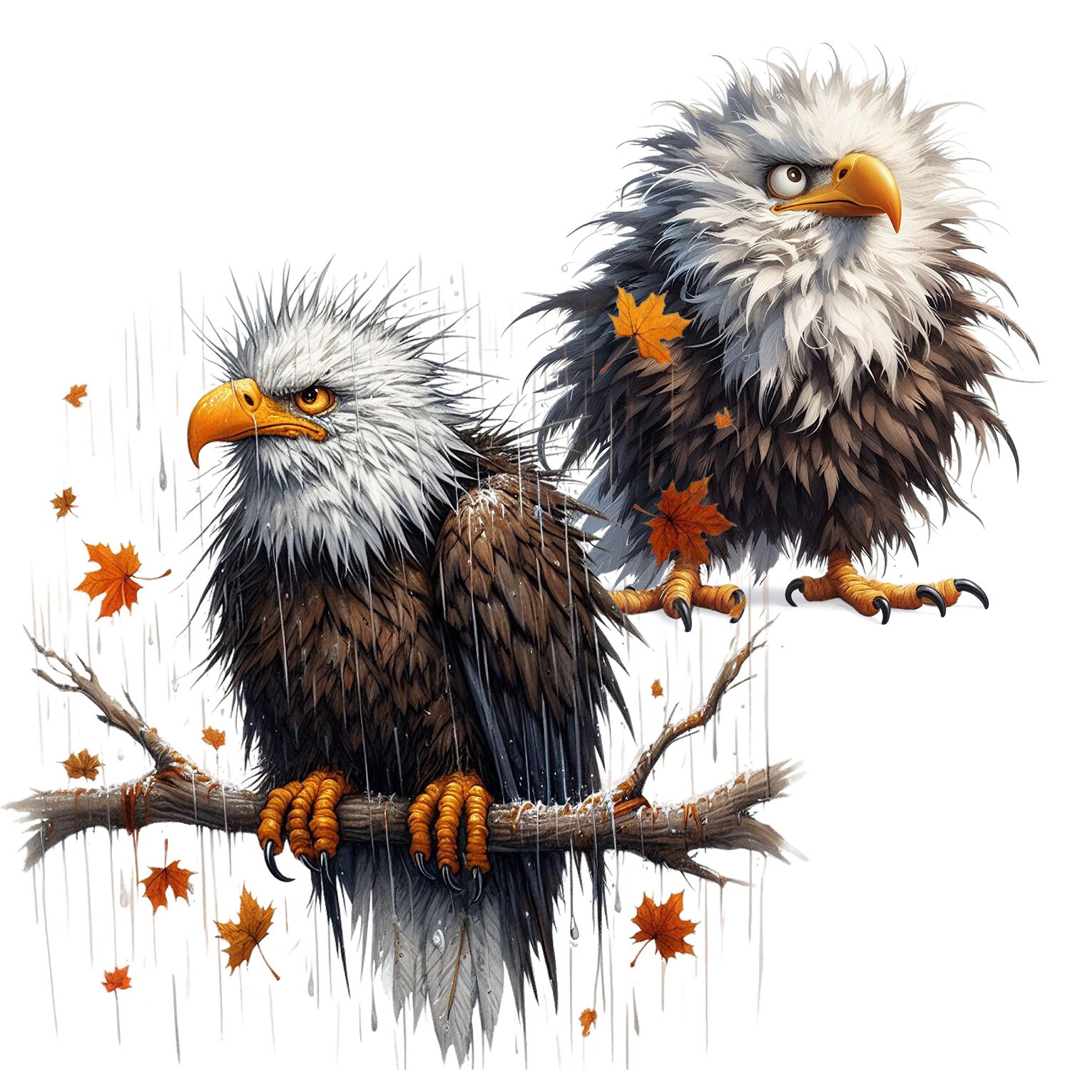 Funny Bald Eagle, Images for Your Creativity, for Printing on Any ...