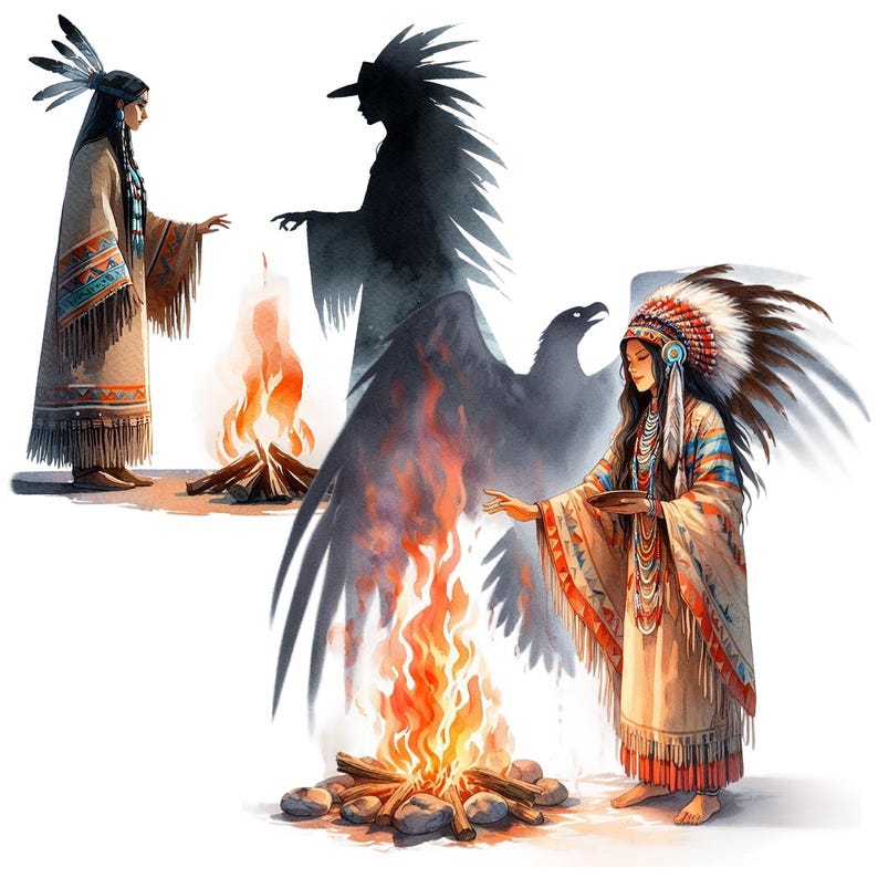Native American Magic PNG Clipart, Tribal Art Images (30 PNG) - Etsy