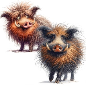 Cute, Funny Piglets, Unusual Boars, Drawings for Creativity, Printing ...