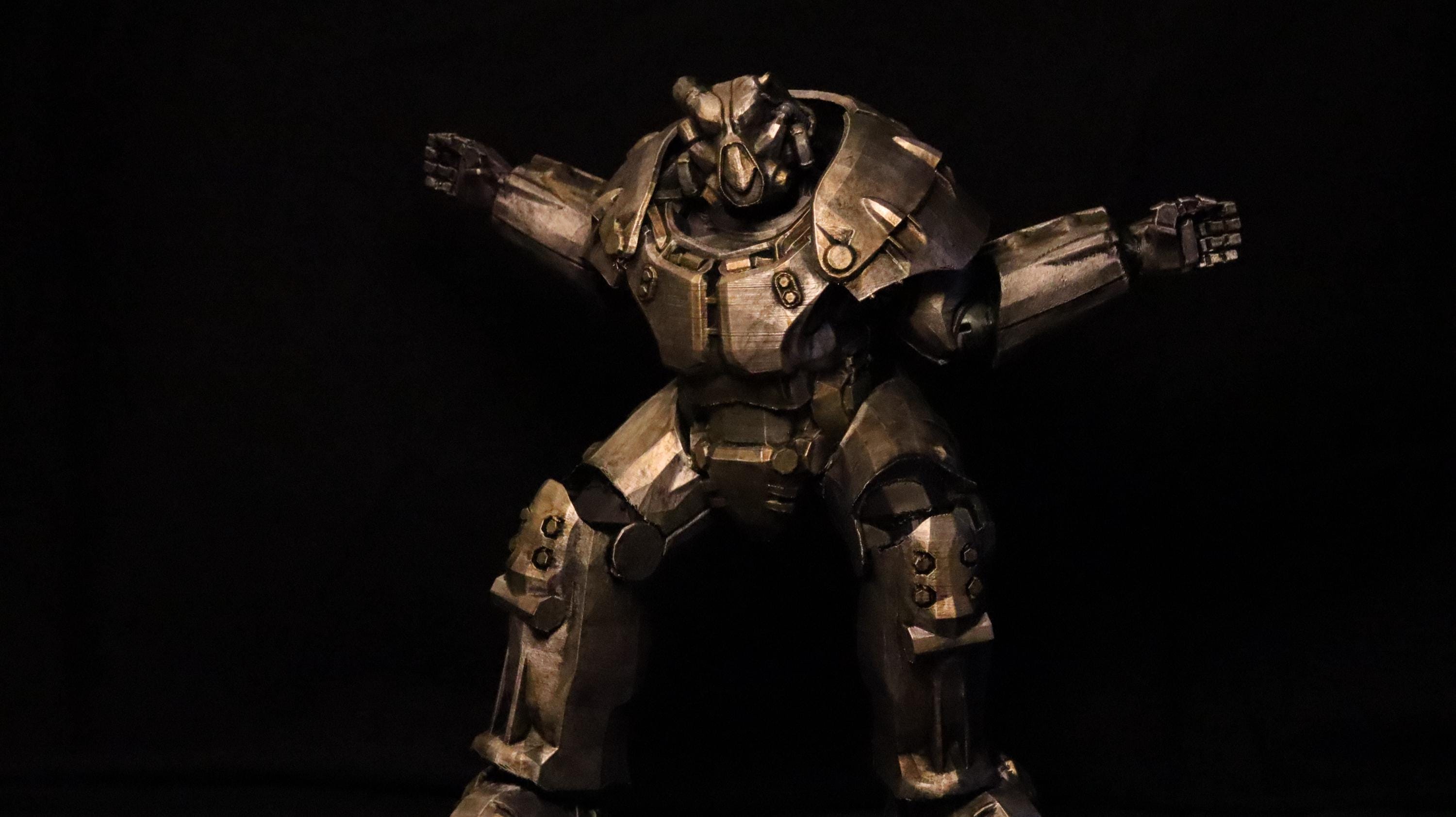 X01 Power Armor Desktop Display Model Fallout Inspired - Fully ...