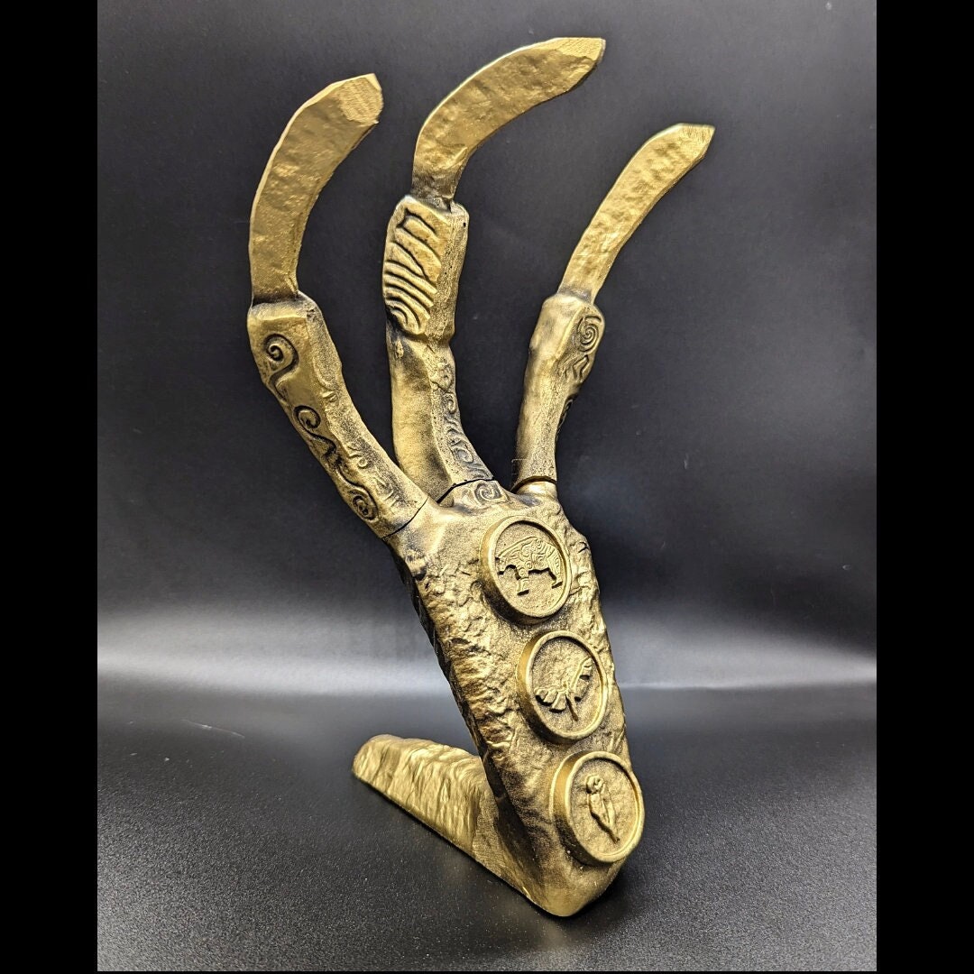 Skyrim Golden Dragon Claw Display Prop resin - Etsy