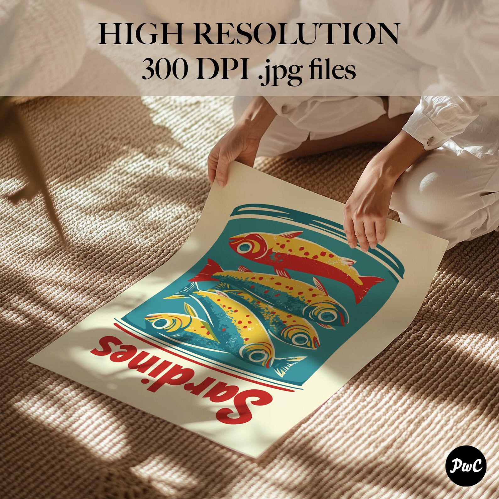 Sardines Print, Sardine Vintage Poster, Sardines Wall Art, Digital Wall ...