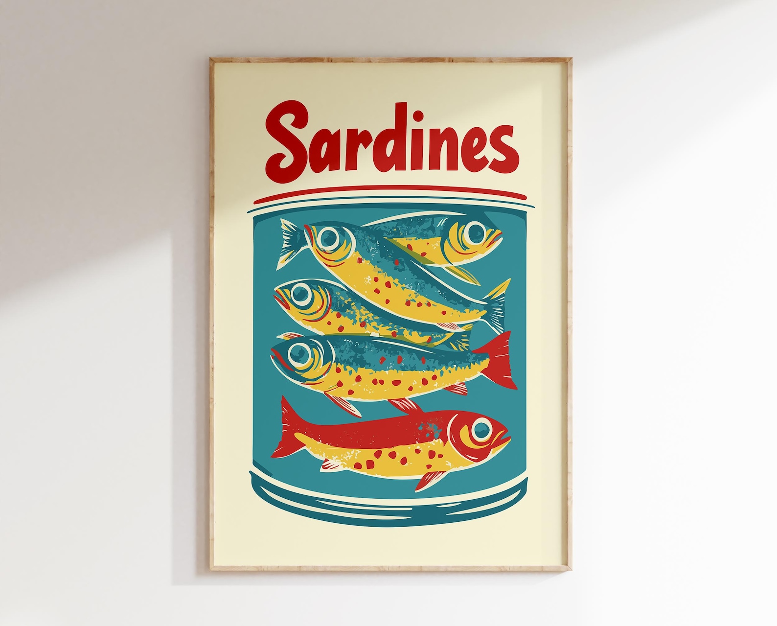 Sardines Print, Sardine Vintage Poster, Sardines Wall Art, Digital Wall ...