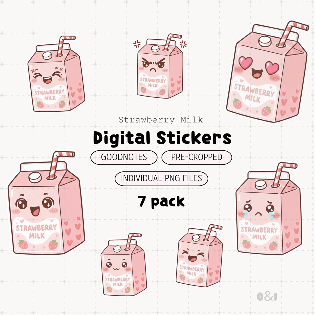 Cute Digital Stickers | Digital Planner Icons | Goodnotes Stickers ...
