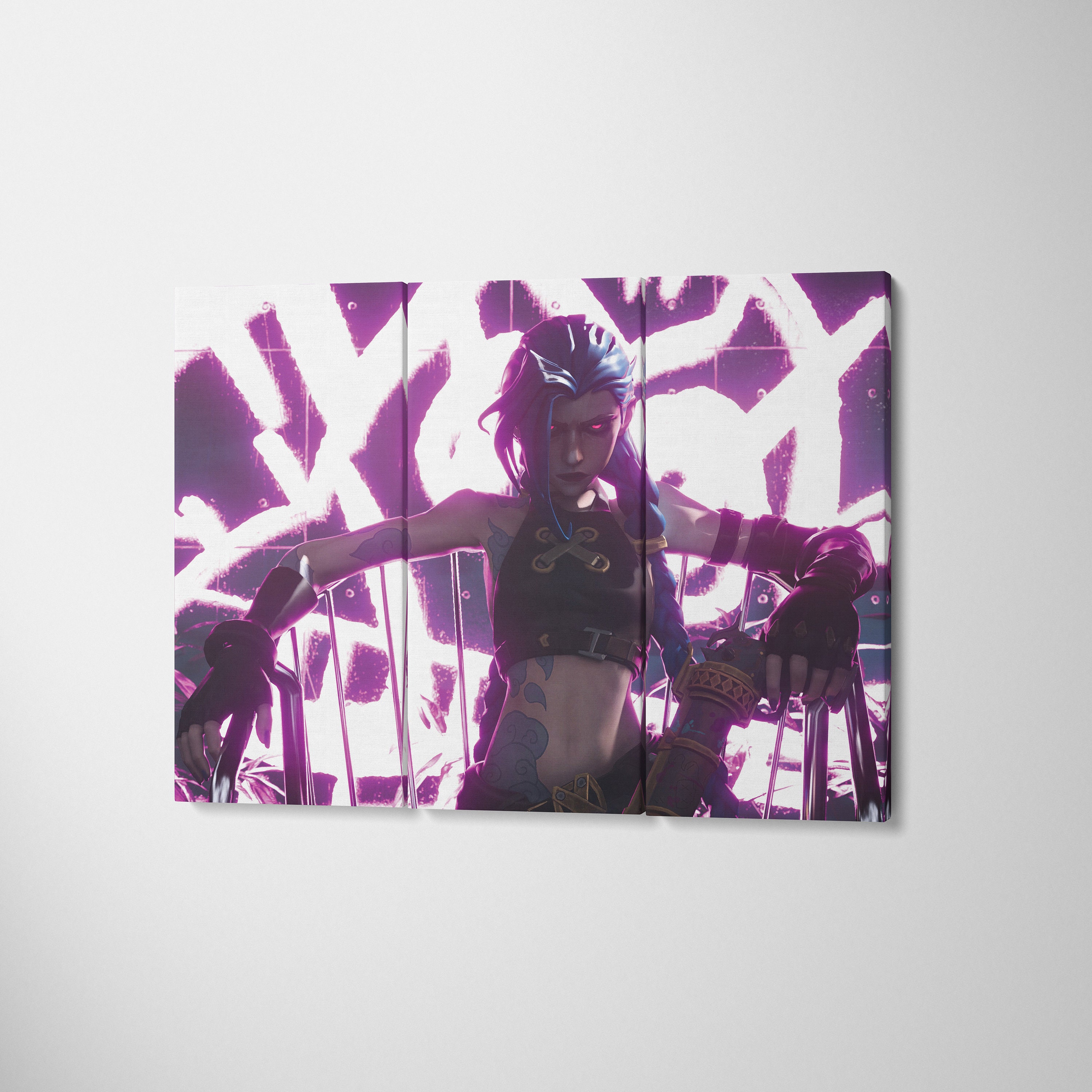 League of Legends Arcane Jinx Poster Print, Wall Decor, Wall Art, High ...