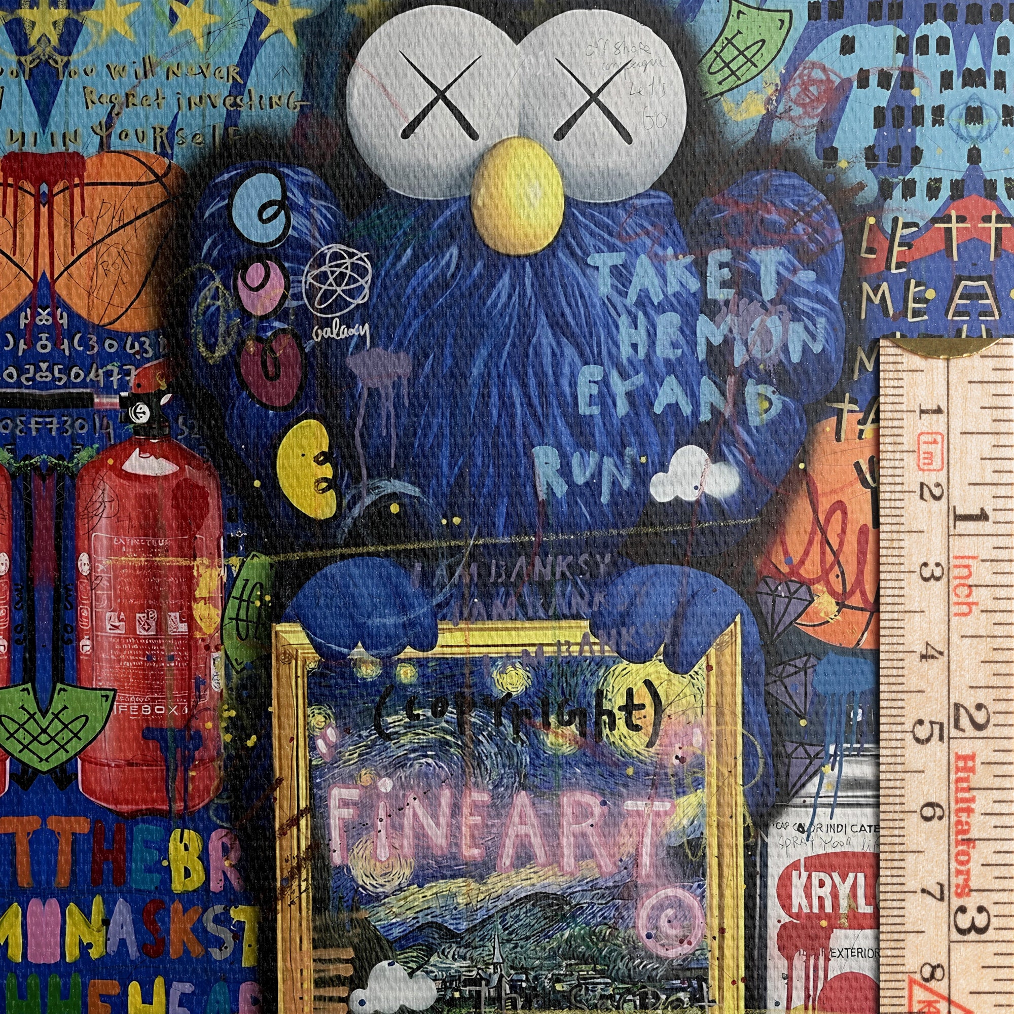 Banksy Cookie Monster Pop Art Canvas Print, Cookie Monster Pop Art ...