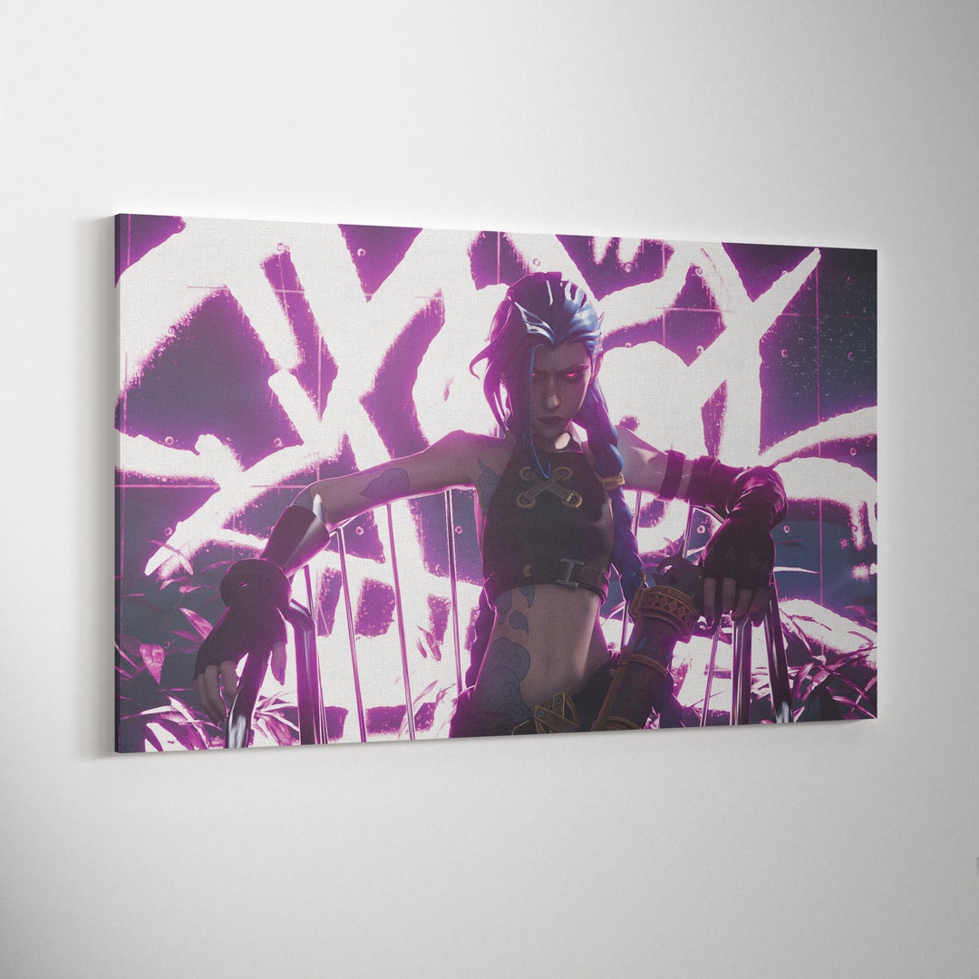 League of Legends Arcane Jinx Poster Print, Wall Decor, Wall Art, High ...