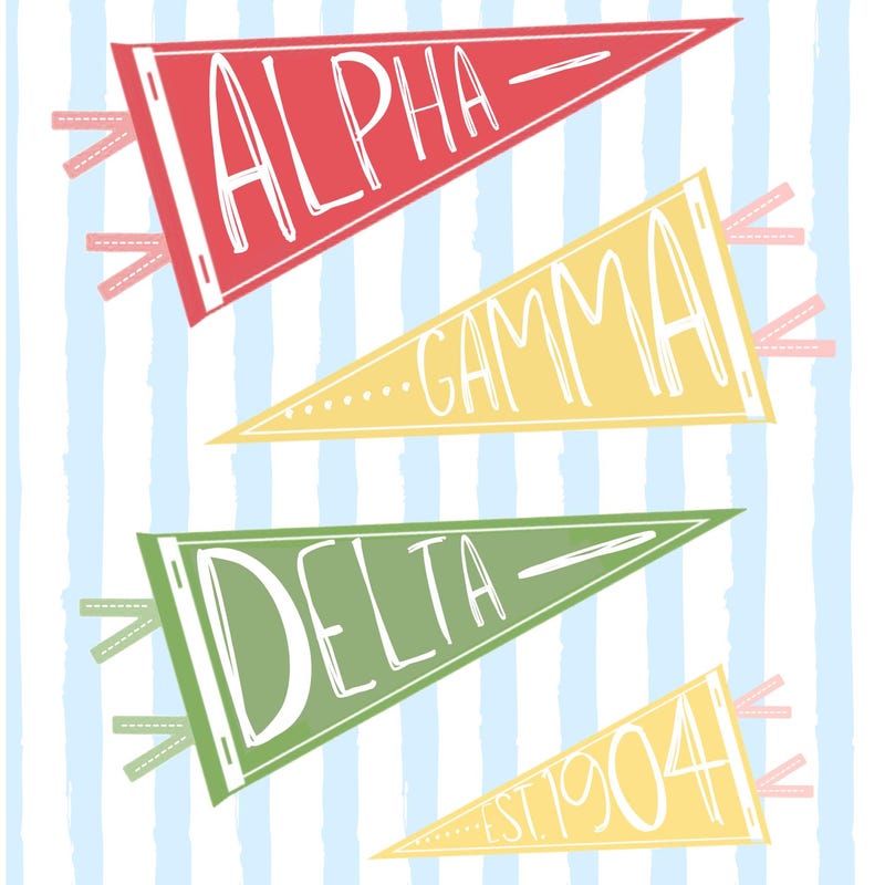 Delta Gamma Flag - Etsy