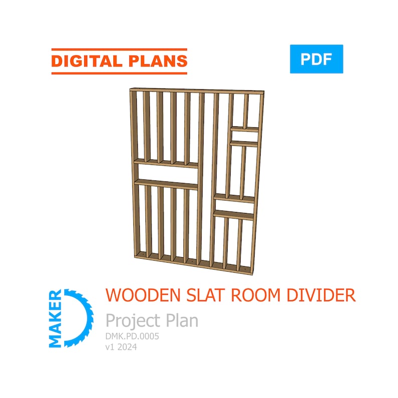 Wooden Slat Room Divider Digital Plans - Etsy