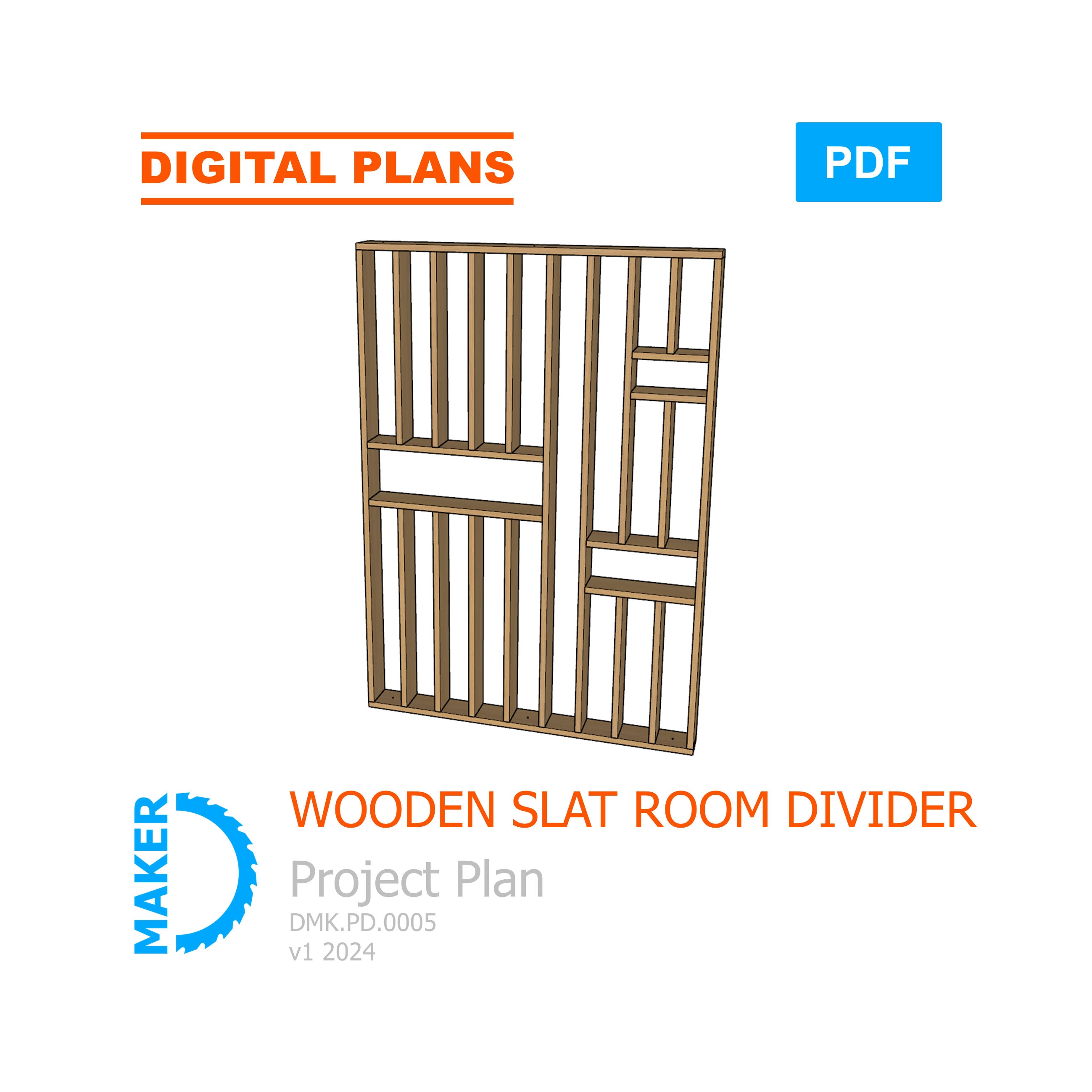 Wooden Slat Room Divider Digital Plans - Etsy
