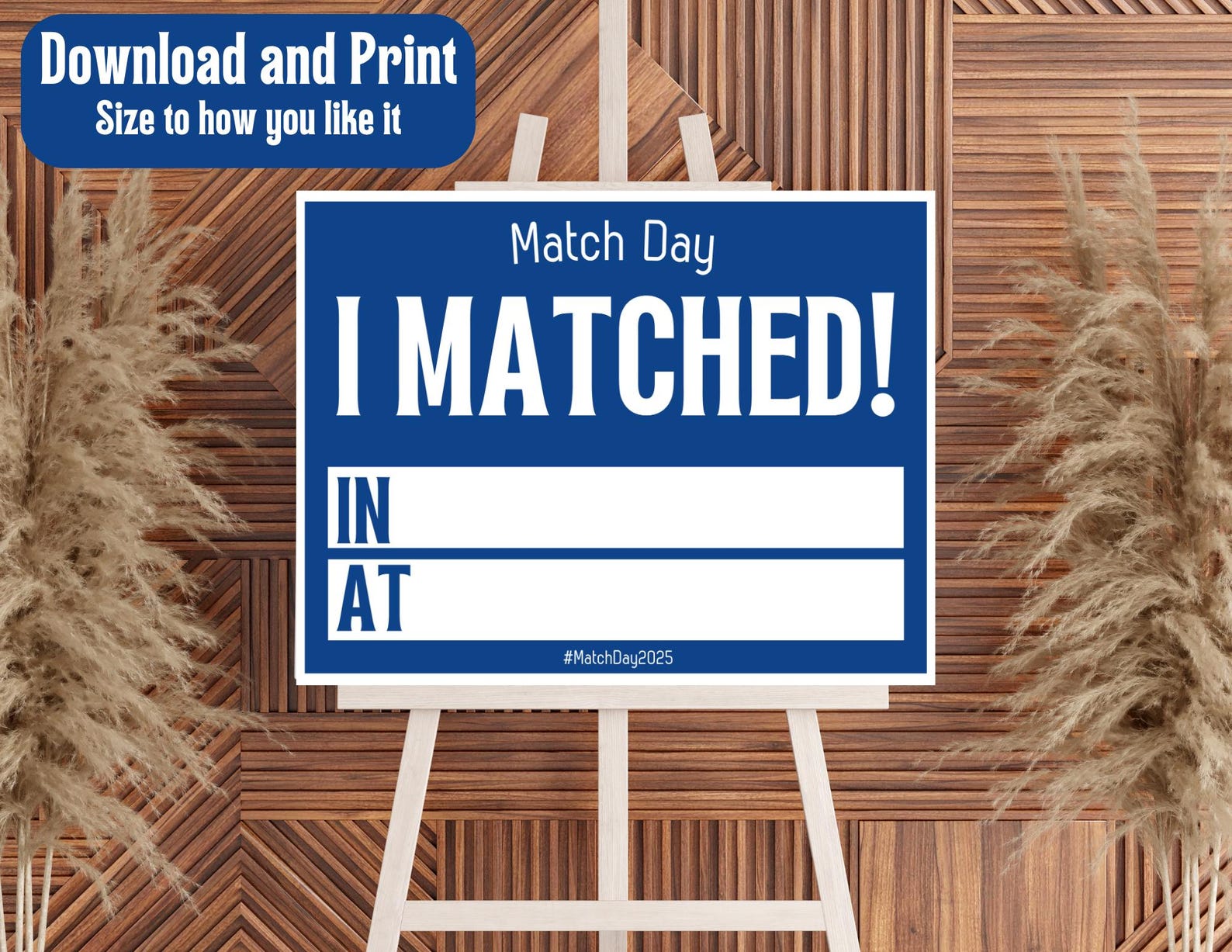Matchday 2025, I Matched Sign, I Matched, Matchday Decoration ...