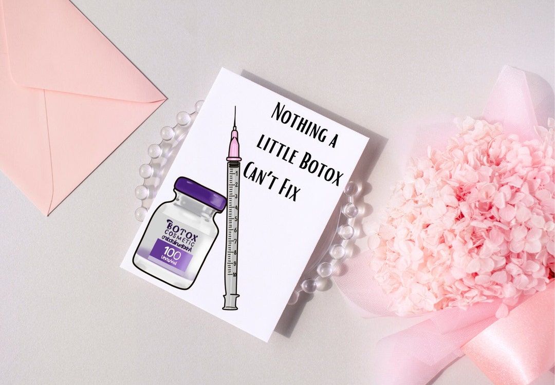 Botox Happy Birthday Card, Birthday Card, Funny Birthday Card, Botox ...