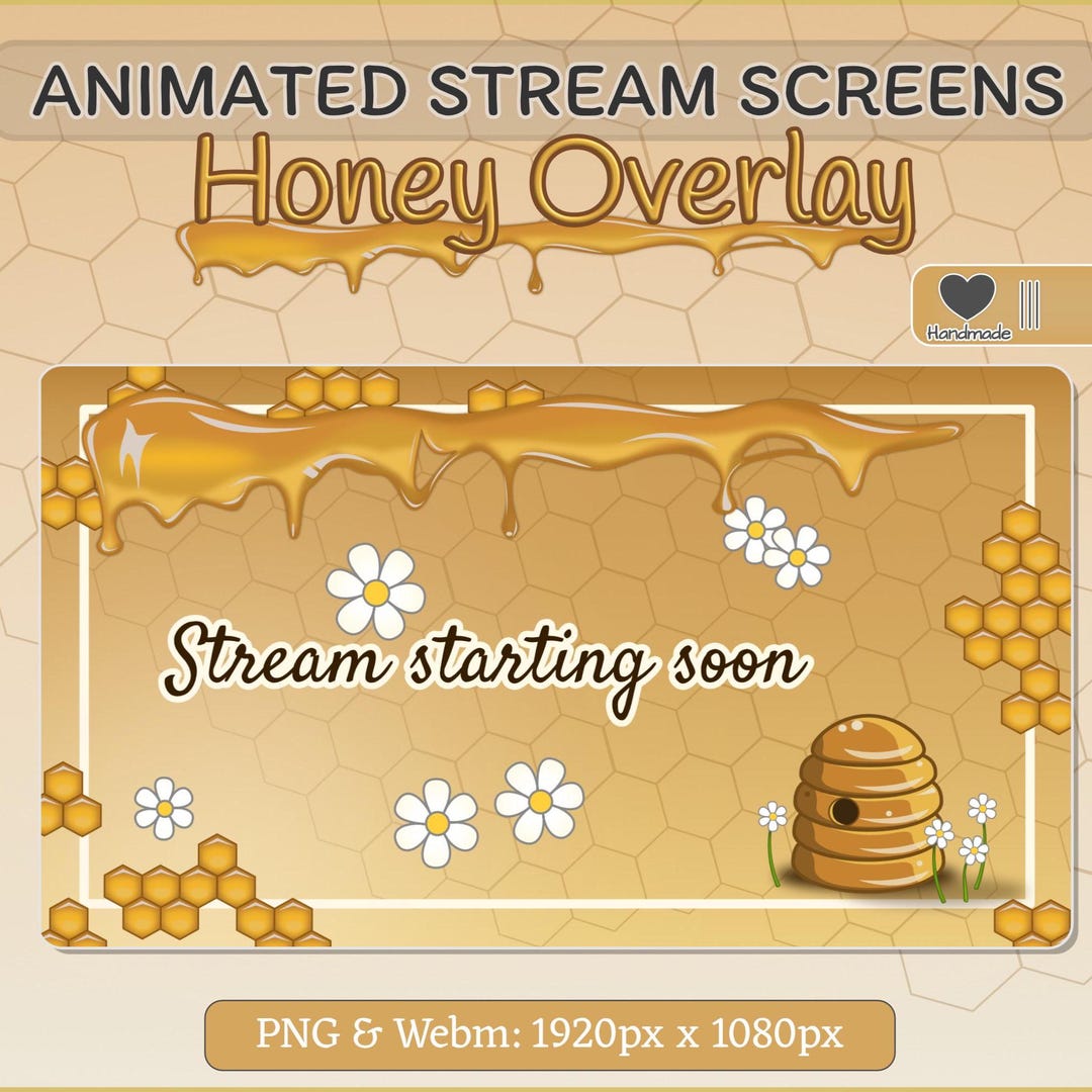 Honey - Animated Intermission Screens | Twitch Overlay, Stream Starting ...