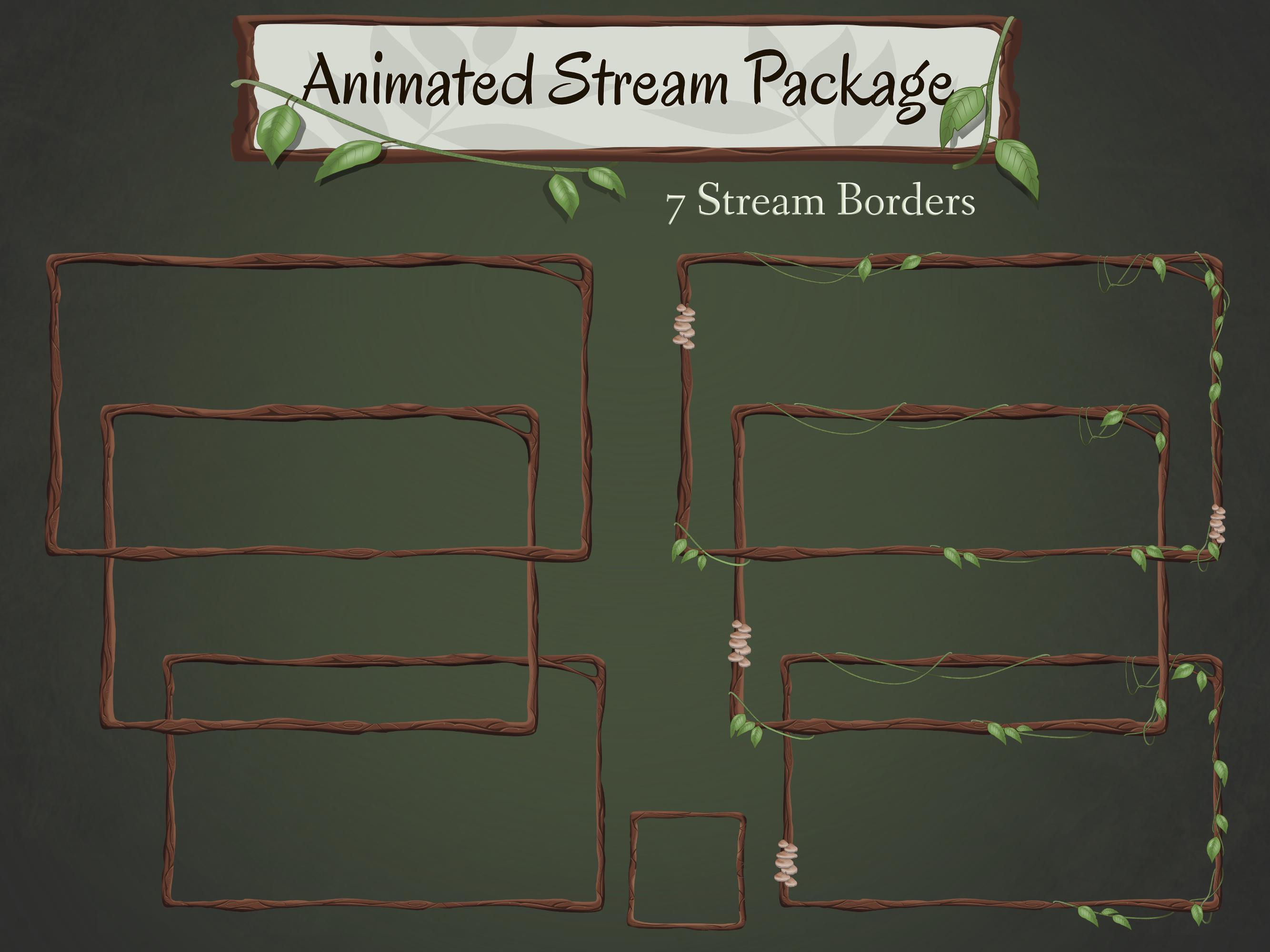 Forest Twitch Overlay | Animated Stream Package | Twitch Gaming Overlay ...