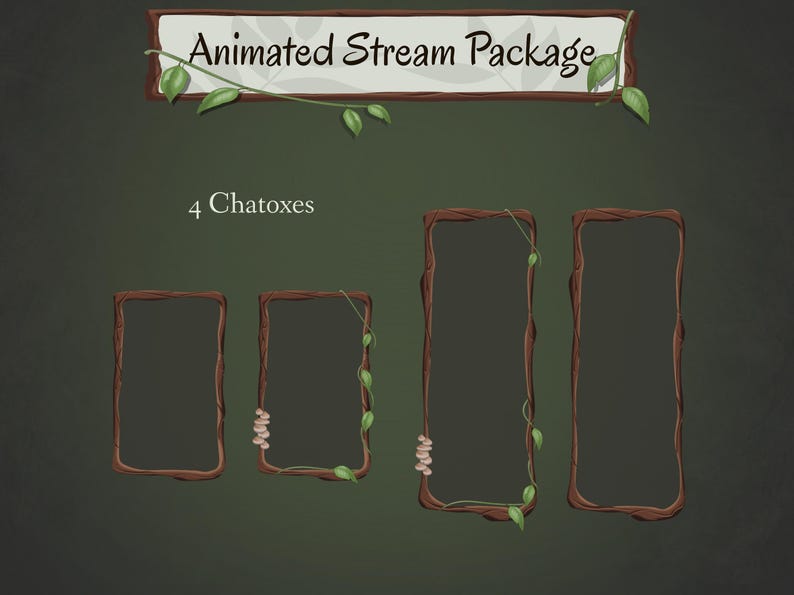 Forest Twitch Overlay | Animated Stream Package | Twitch Gaming Overlay ...