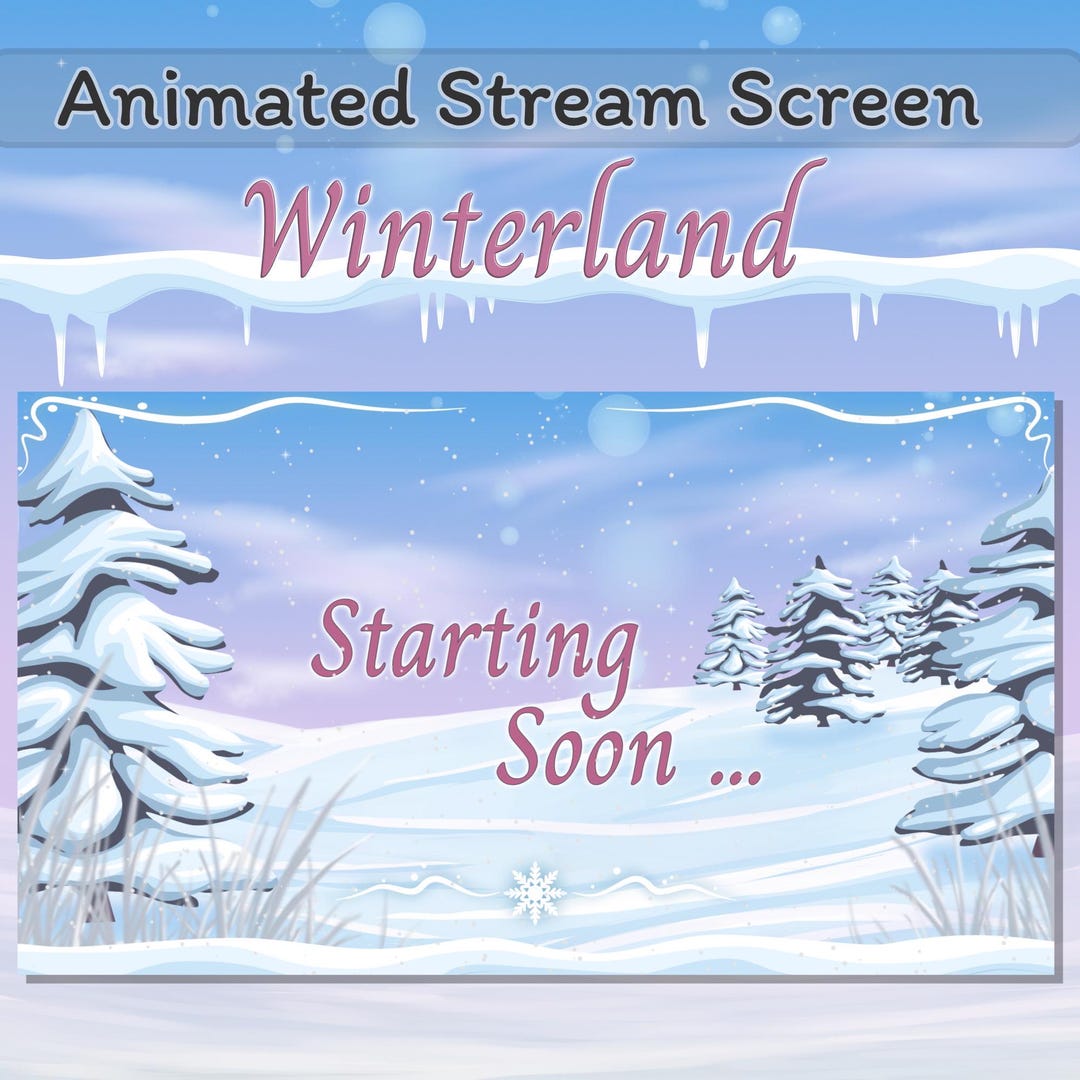 Twitch Winterland Animated Stream Screen Intermission Screens for ...