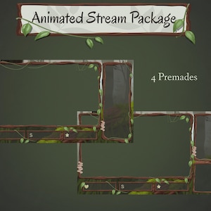 Forest Twitch Overlay | Animated Stream Package | Twitch Gaming Overlay ...