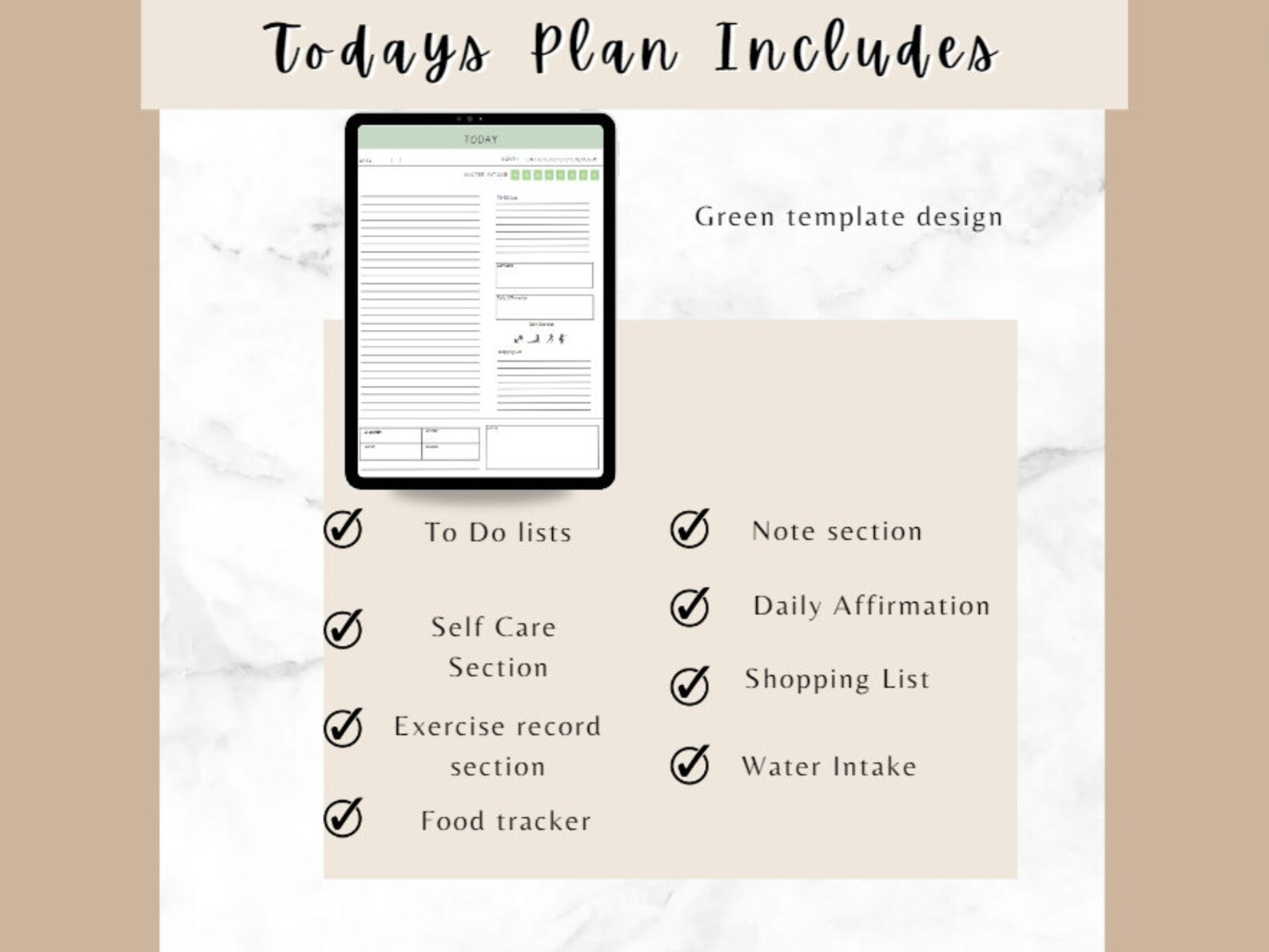 Daily Planner Printable, Daily Planner Template, Day Task List, Daily ...