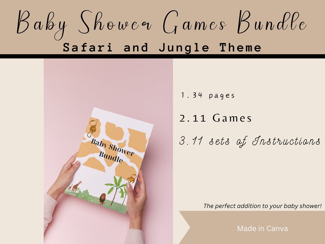 Baby Shower Games/baby Shower Bundle/baby Shower Game/instant Download ...