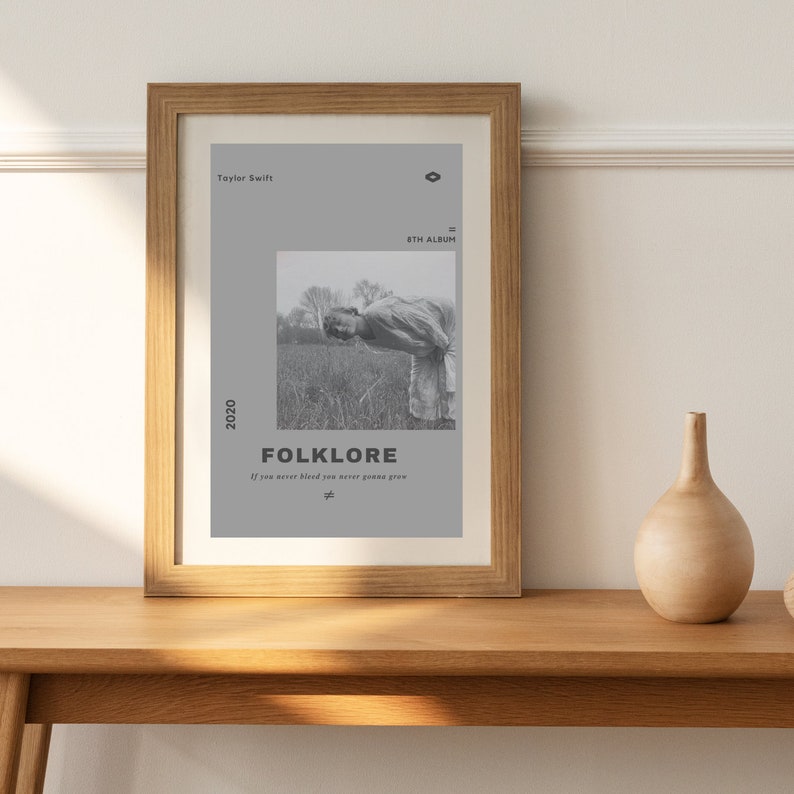 Taylor Swift Folklore Printable Poster - Etsy