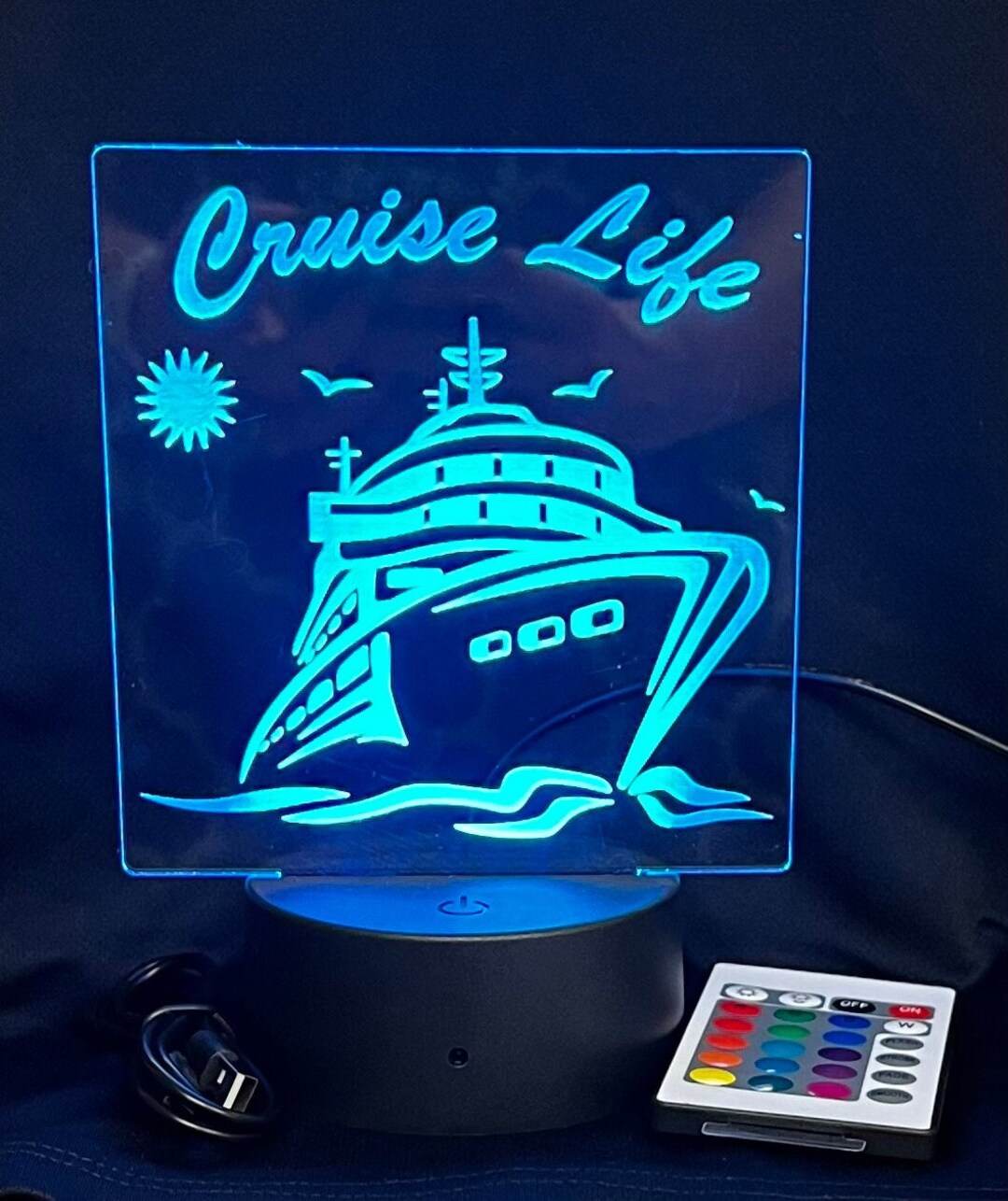 Cruise Life- Cruise Ship-night Light-dest Top Light - Etsy