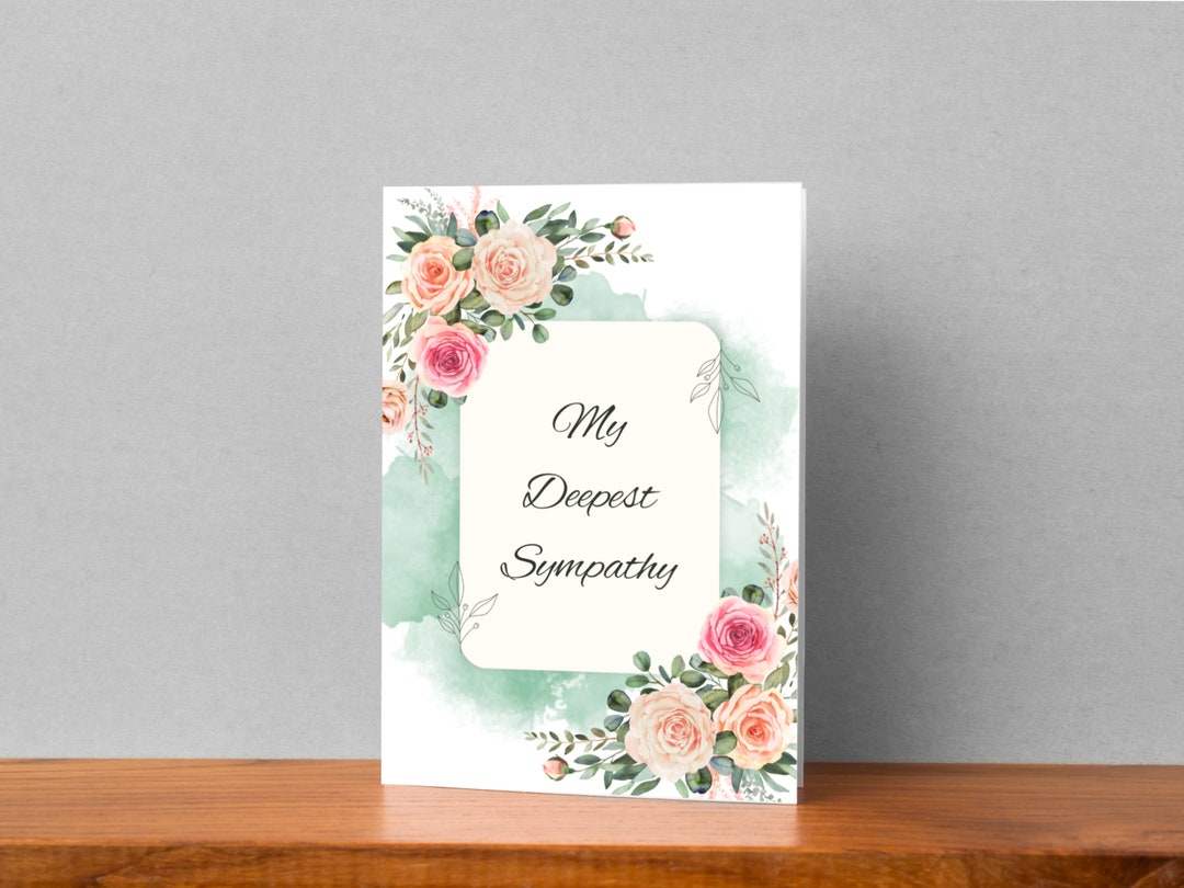 Sympathy Card, Heartfelt Sympathy Card, Friend Sympathy Card, Loss of ...