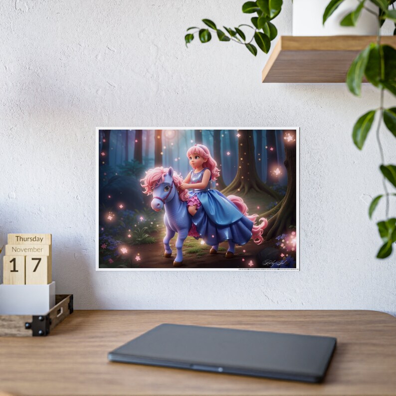 Luna and Stardust A Girl and Her Pony Pony in Magical Forest Mystical ...