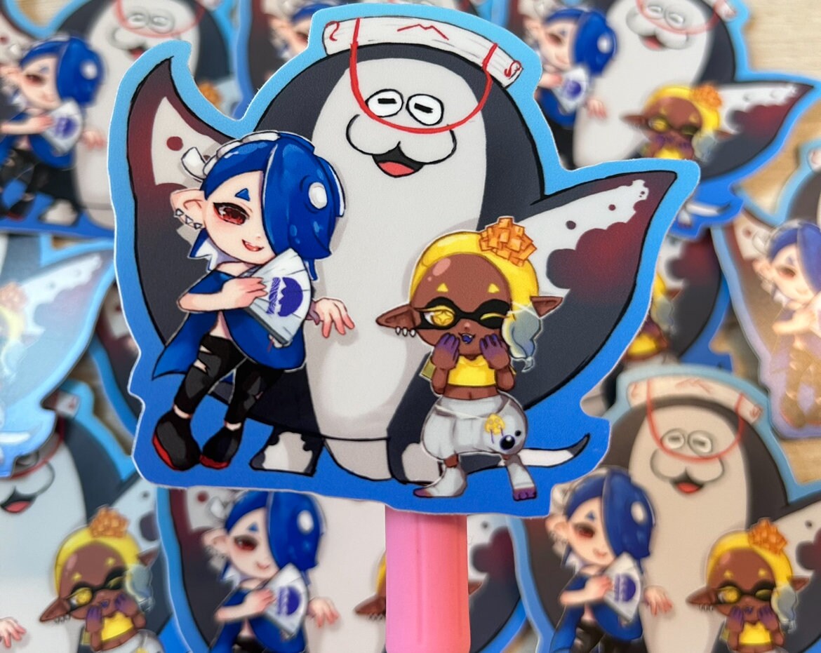 Cute Kawaii SPLATOON Anime Vinyl Sticker for Anime Fans Chibi Art ...