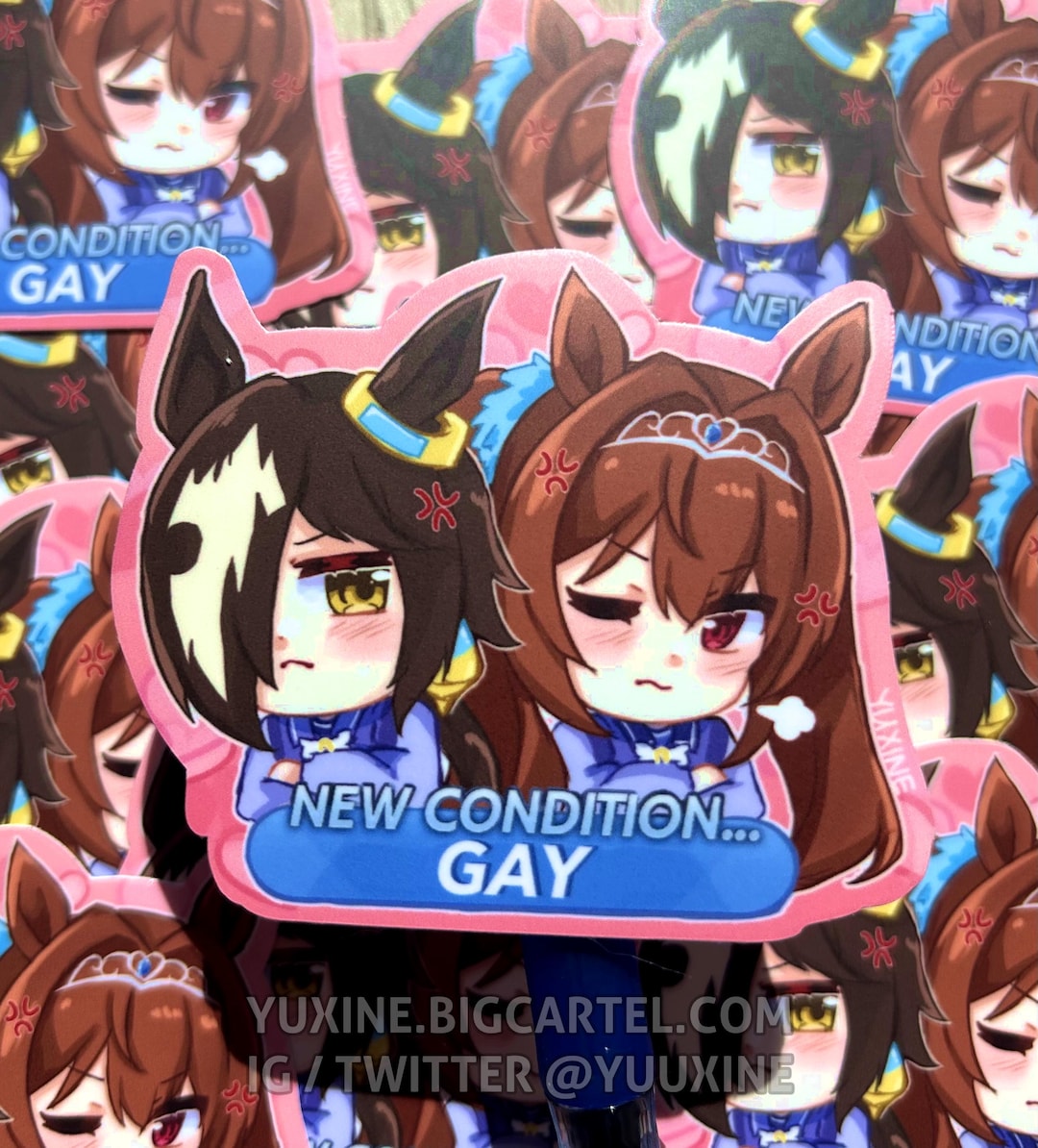 FUNNY CUTE Umamusume Pretty Derby Vodka Daiwa Scarlet Sticker Chibi ...