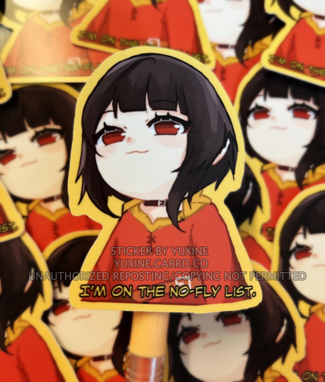 FUNNY CUTE KONOSUBA Megumin Megumi Sticker Chibi Vinyl Sticker for ...