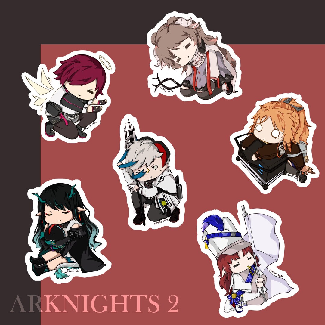 Stickers Arknights Series 2 Eyjafjalla Dusk Exusiai Myrtle Etc - Etsy