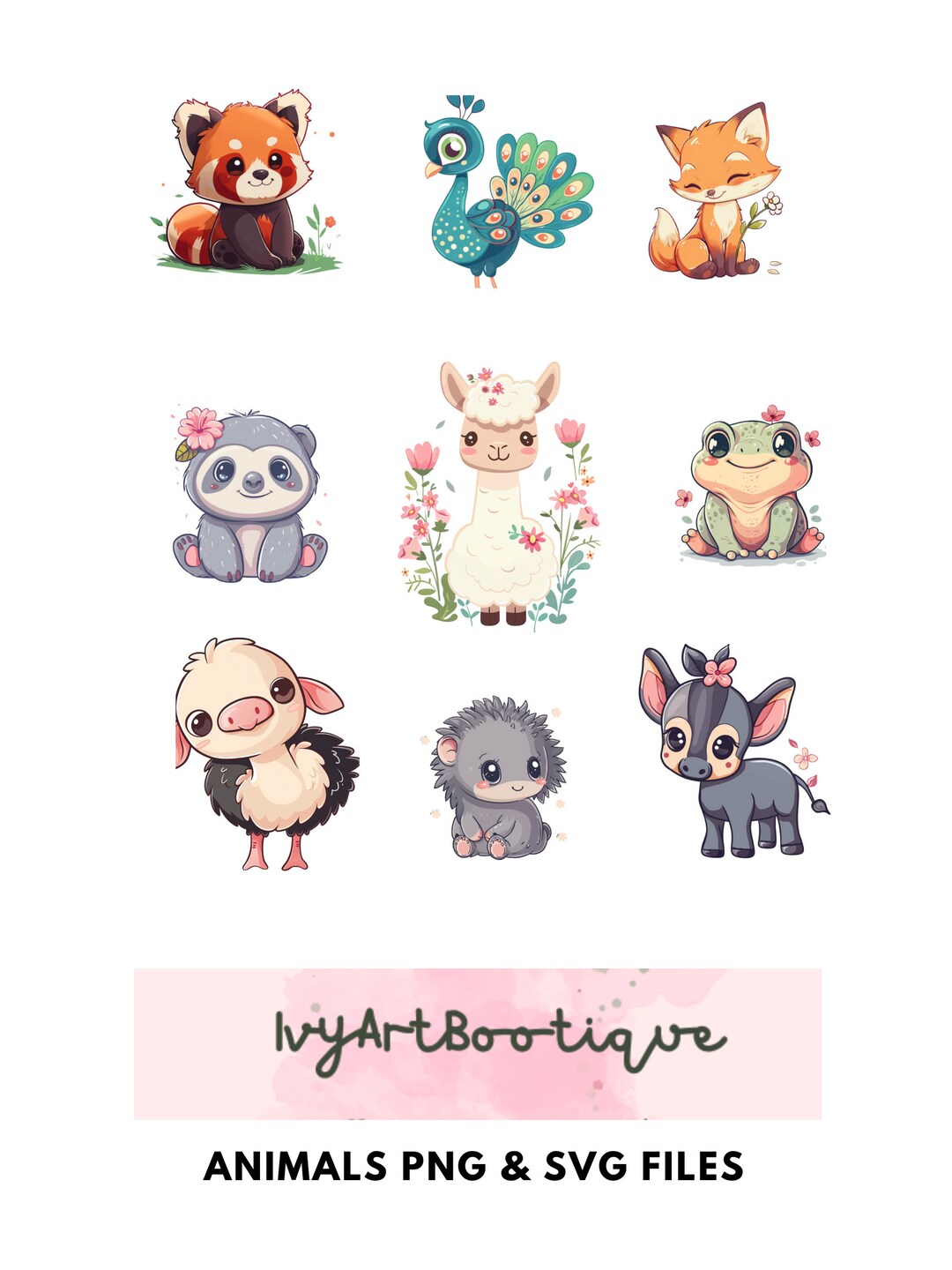 Exotic Animals SVG & PNG - Etsy