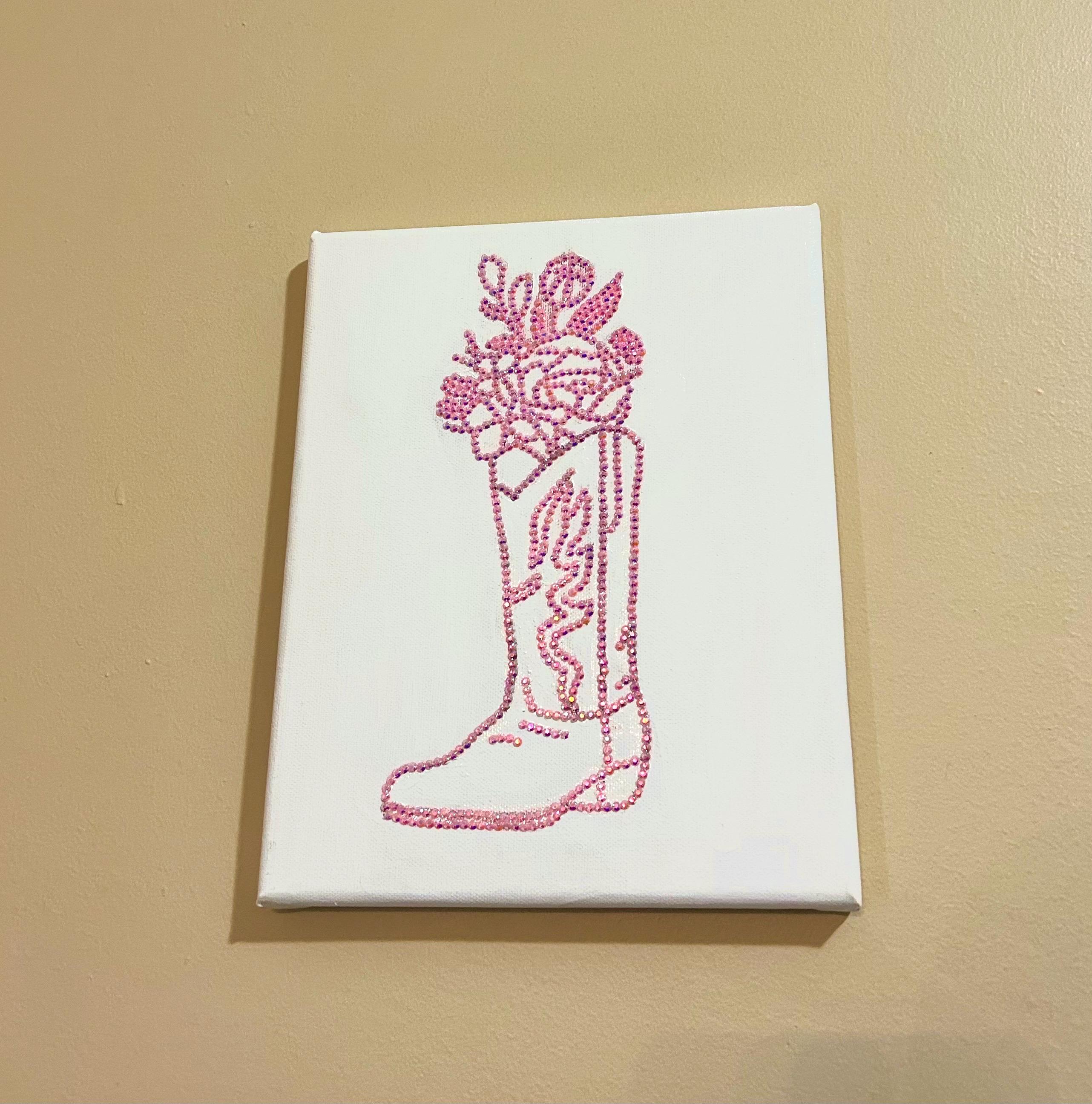 Flower Cowboy Boot Diamond Painting - Etsy