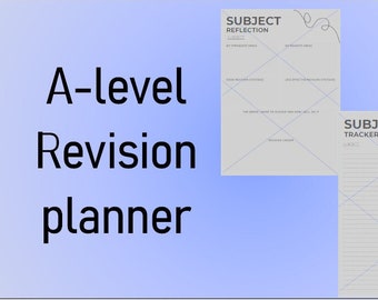 A Level Student Notion Template Academic Planner, Sixth Form Organiser ...