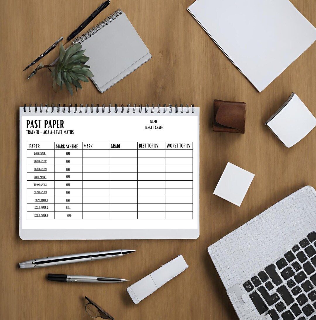 REVISION PAST PAPER Tracker - Etsy