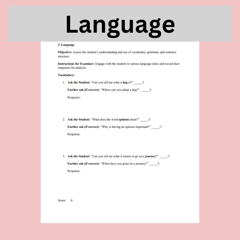 SLP Screener Speech Therapy Screener Informal Speech Screener Speech ...