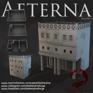 City of Antiquity Terrain - Aeterna Building 9 - for Tabletop RPG or ...