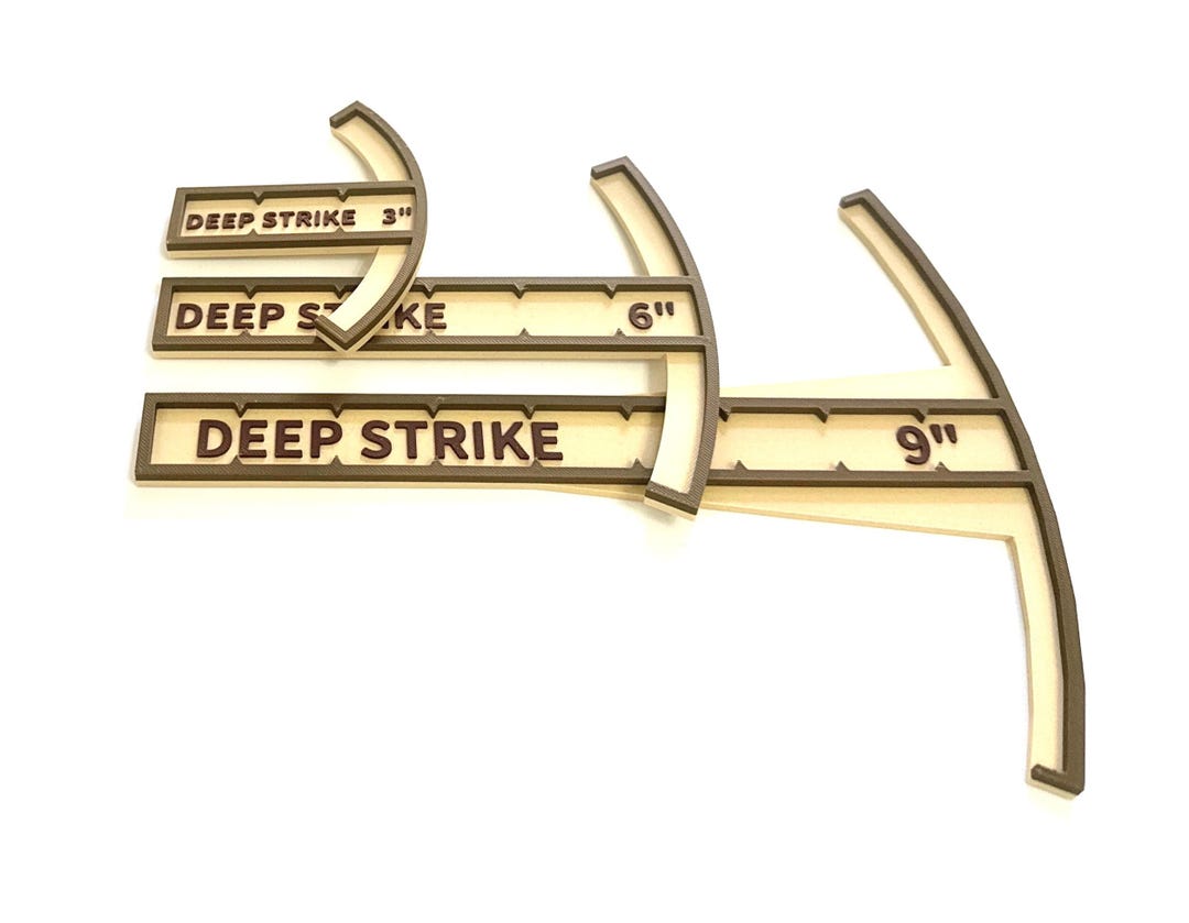 Deep Strike Measuring Set, 3, 6, and 9 Inch Arc Gauges for Wargaming in ...