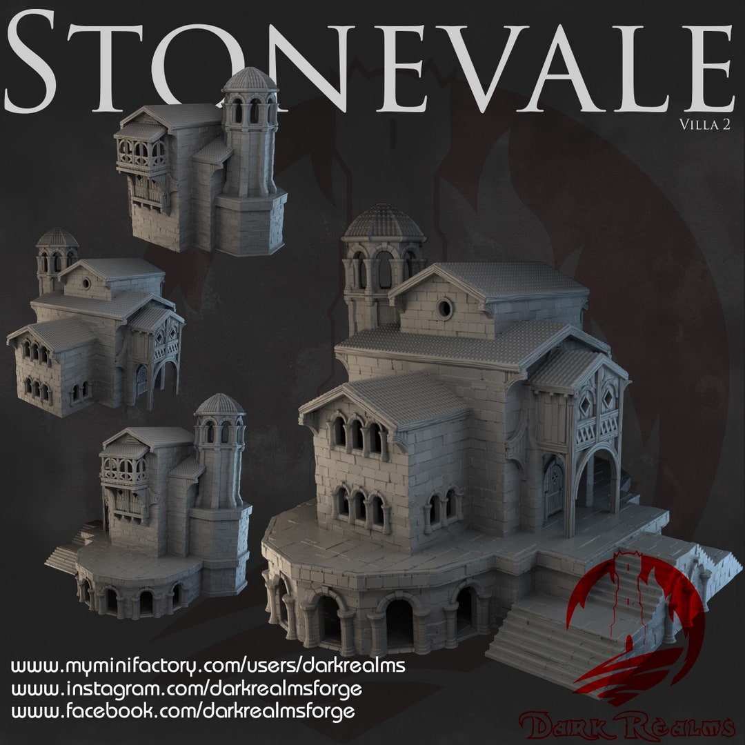 Fantasy Tabletop Terrain - Stonevale Villa 2 RPG Scenery Tabletop ...
