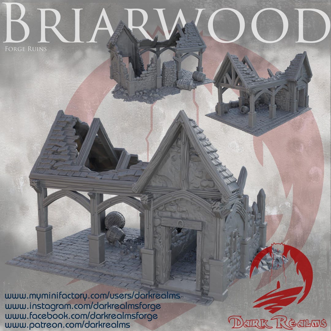 Tabletop Battle Scenery 15mm, 28mm, 32mm - Intricate Fantasy Terrain ...