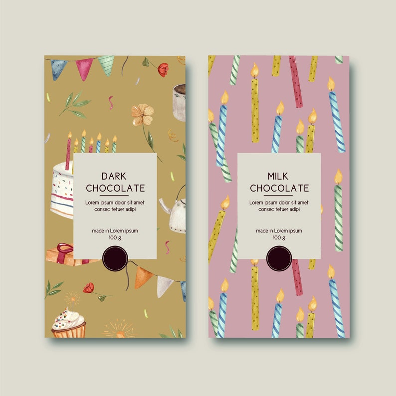 Birthday Digital Paper Set Seamless Pattern Birthday Party Clipart Cute ...