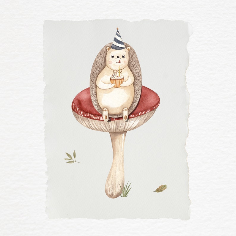 Forest Animals Clipart Watercolor Birthday Woodland Kids Cute Clip Art ...