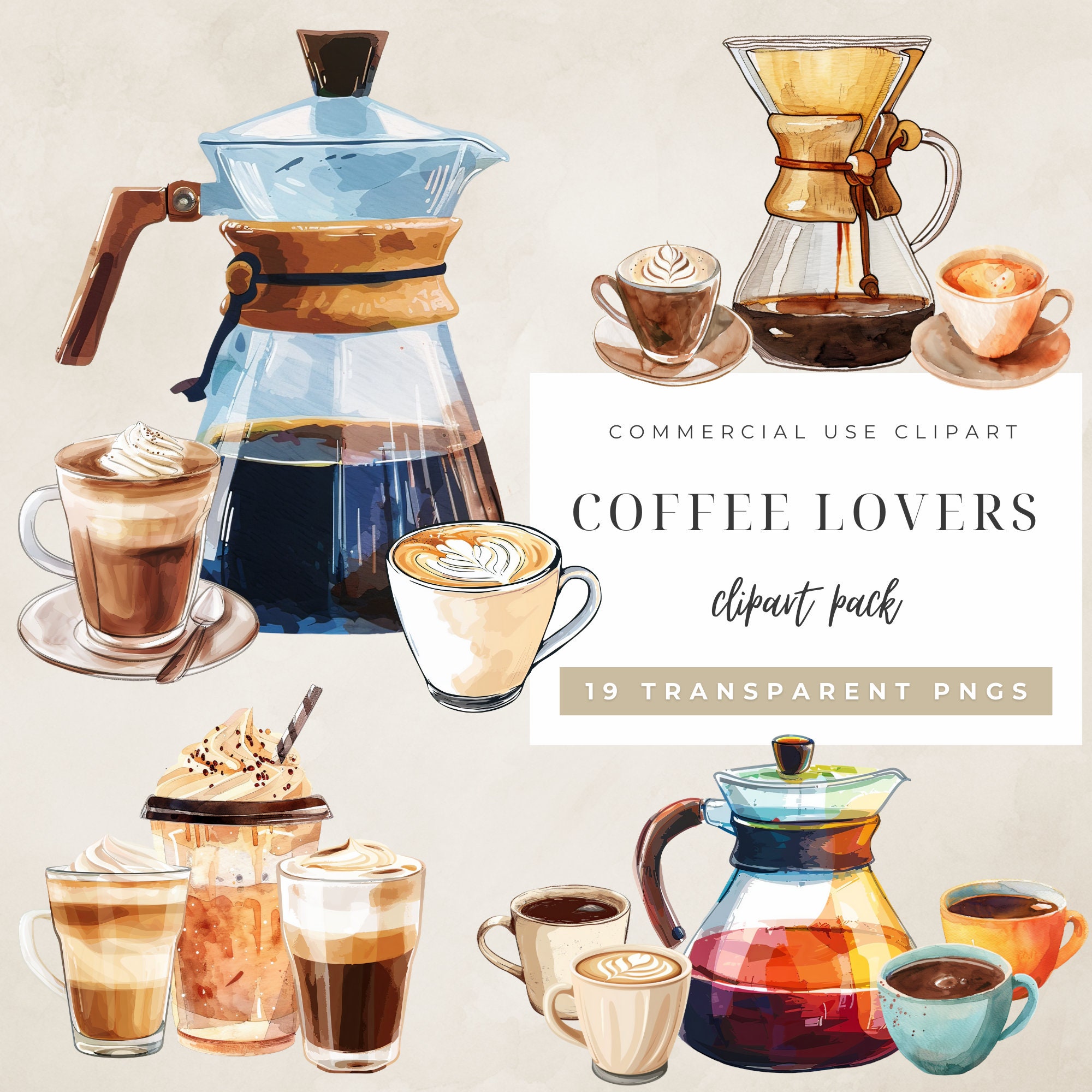 Coffee Lovers Clipart, Cute Coffee Cup Png, Coffee Mugs Clipart, Cafe ...