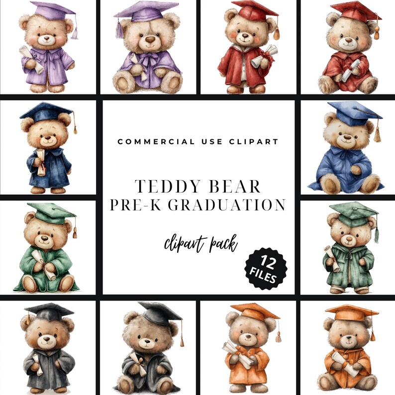 Pre-k Graduation Clipart Teddy Bears | Preschool & Kindergarten ...