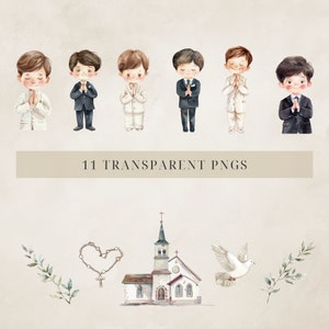 1st Communion, First Communion Clipart, Holy Communion, Praying Boy ...