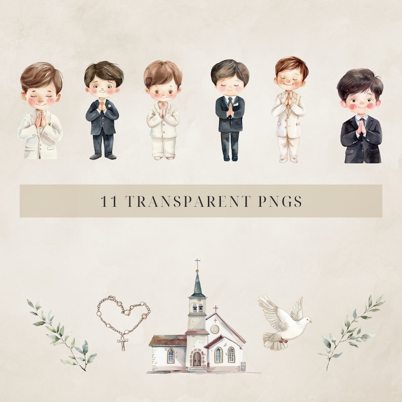 1st Communion, First Communion Clipart, Holy Communion, Praying Boy ...