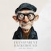 Grumpy Old Man Clipart PNG Bundle: Funny Senior Art for Crafts & Cards ...